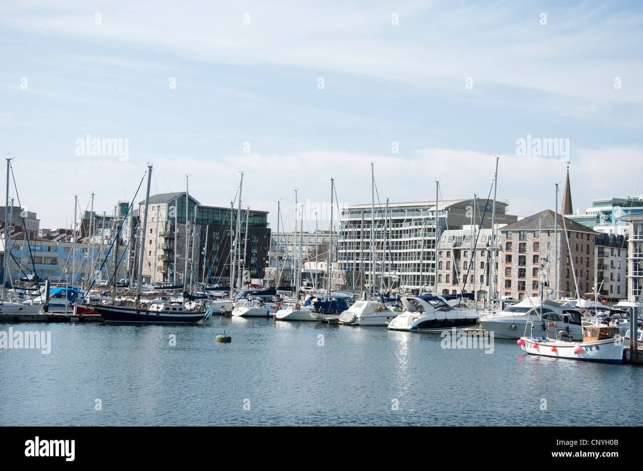Plymouth UK, Sutton Harbour Plymouth Stock Photo - Alamy