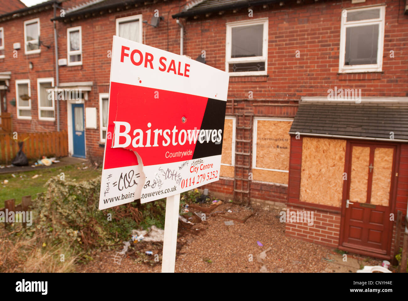 Rundown housing estate Stock Photo - Alamy