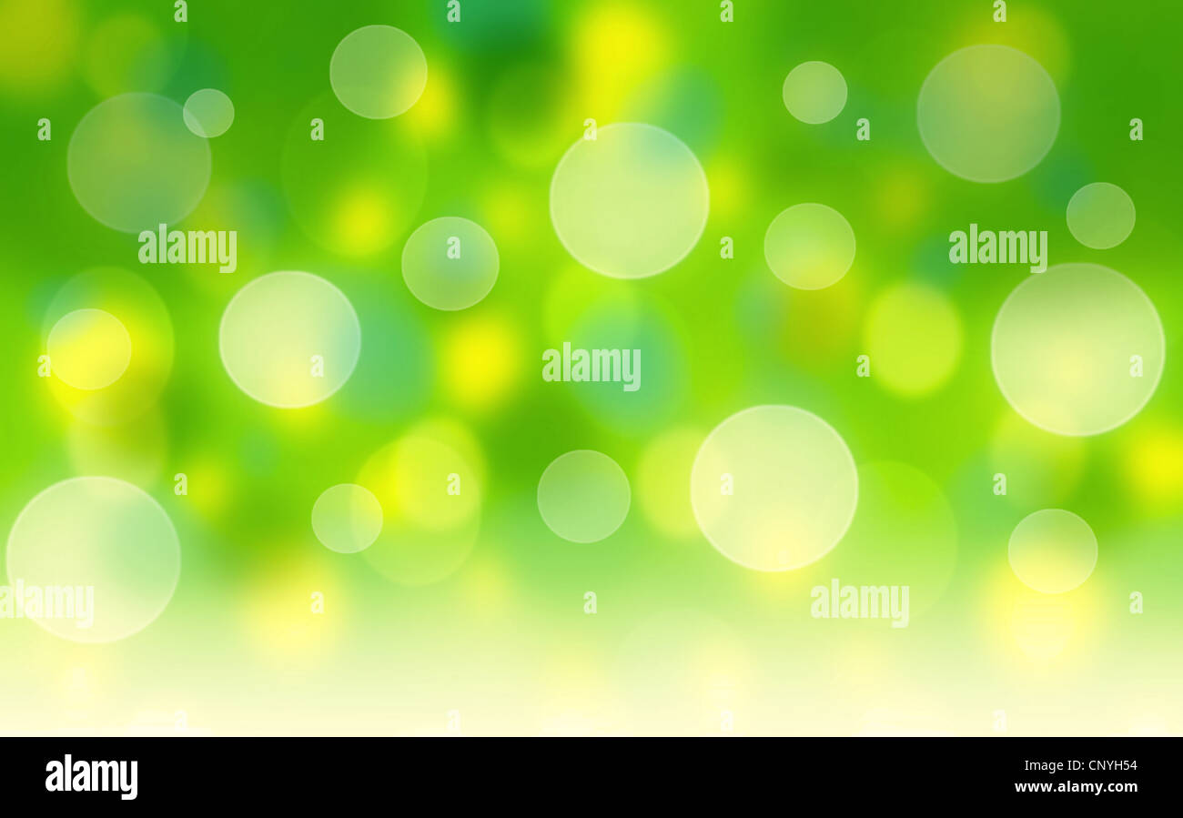 Fresh green abstract spring background with bokeh effect Stock Photo ...