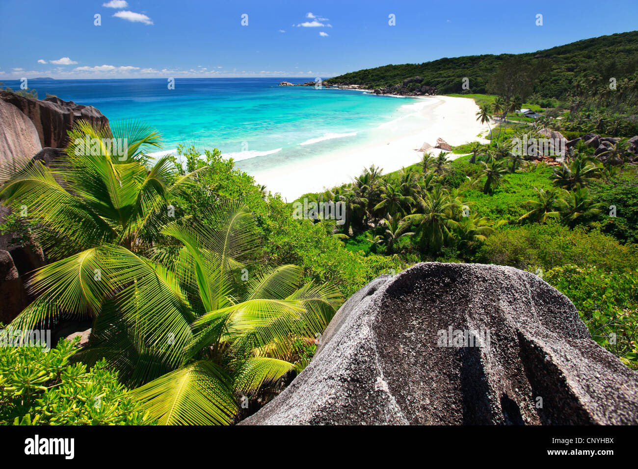 La digue island seychelles aerial hi-res stock photography and images ...