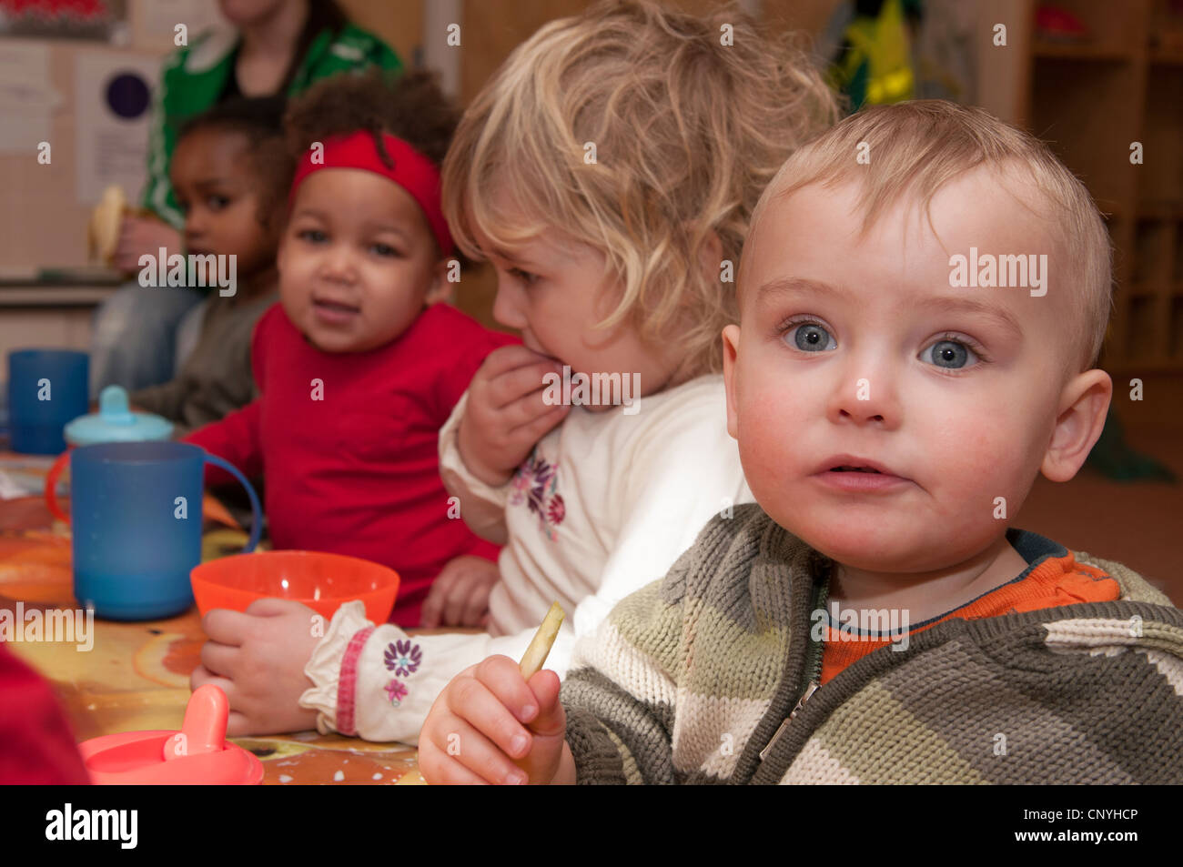 Children in a nursery Stock Photo - Alamy