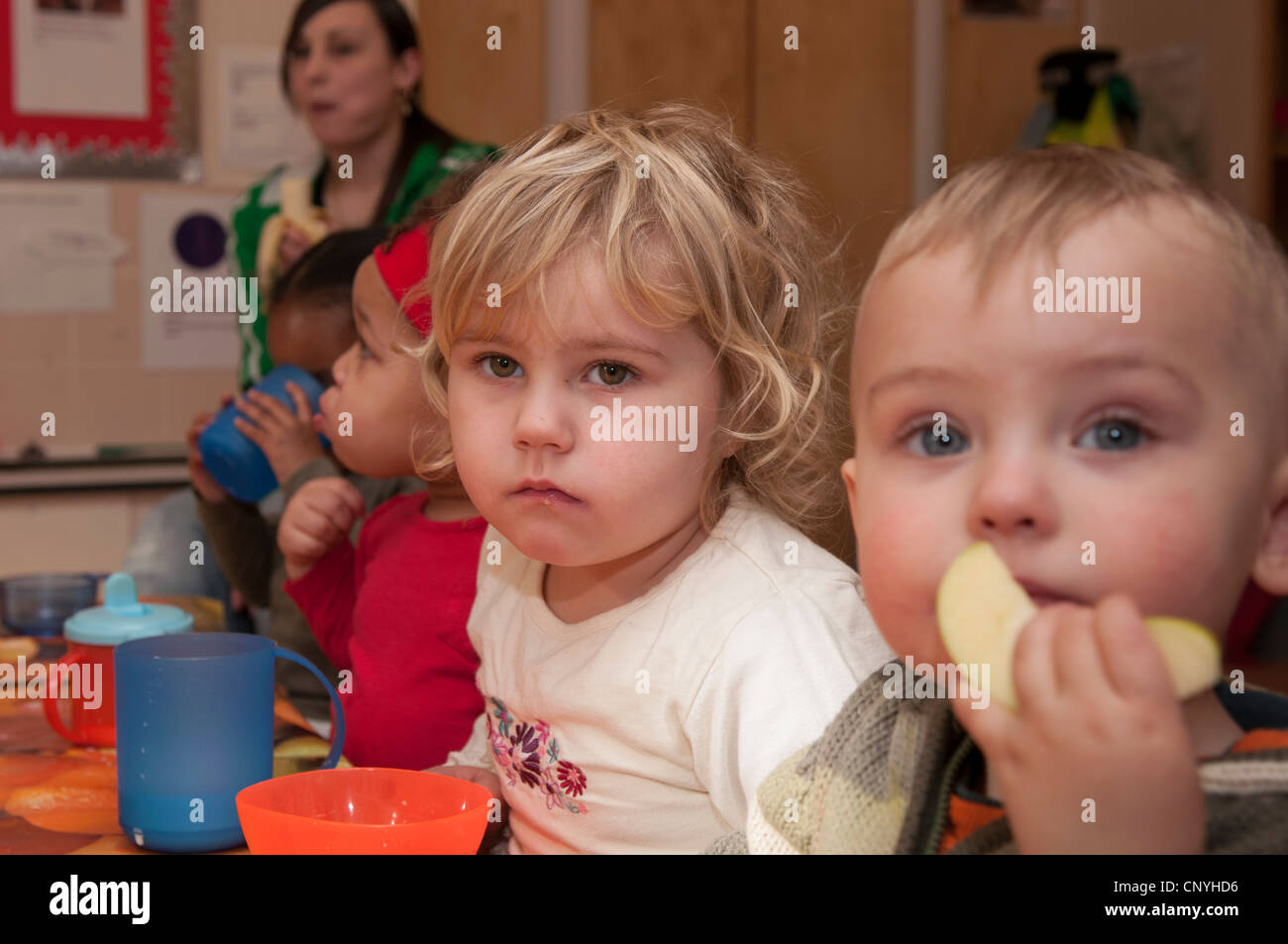 Children in a nursery Stock Photo - Alamy