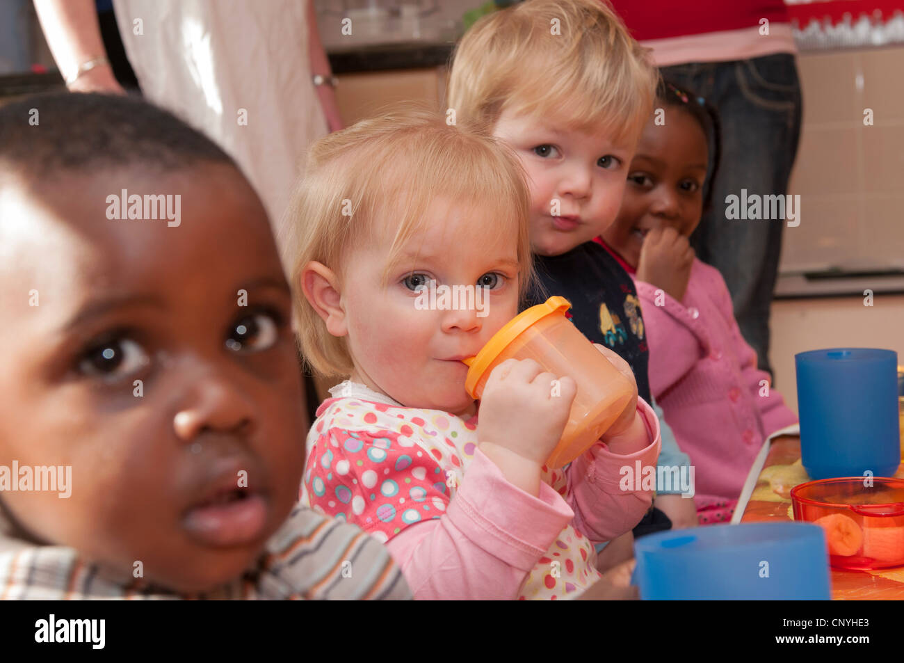 Children in a nursery Stock Photo - Alamy