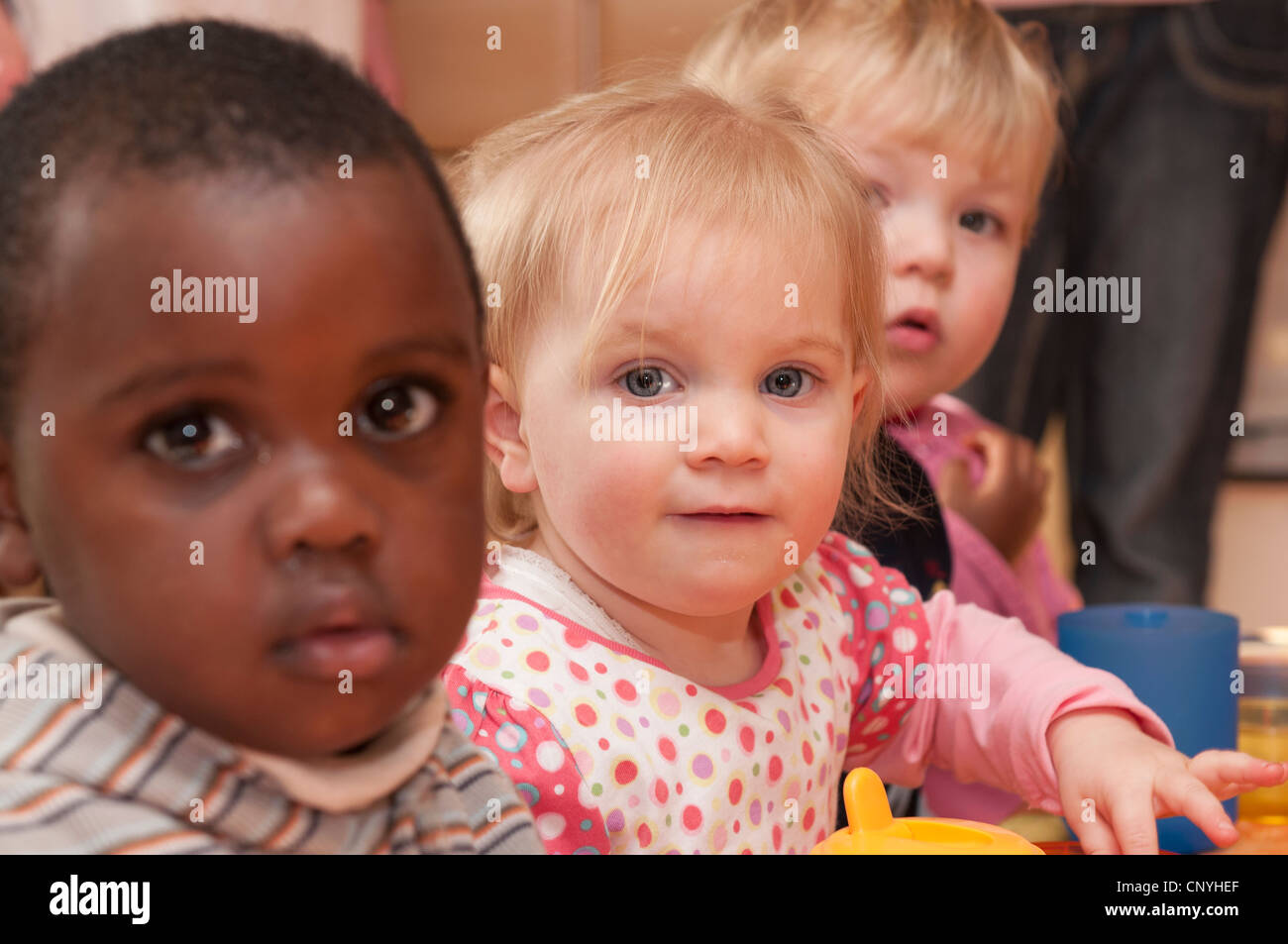 Children in a nursery Stock Photo - Alamy