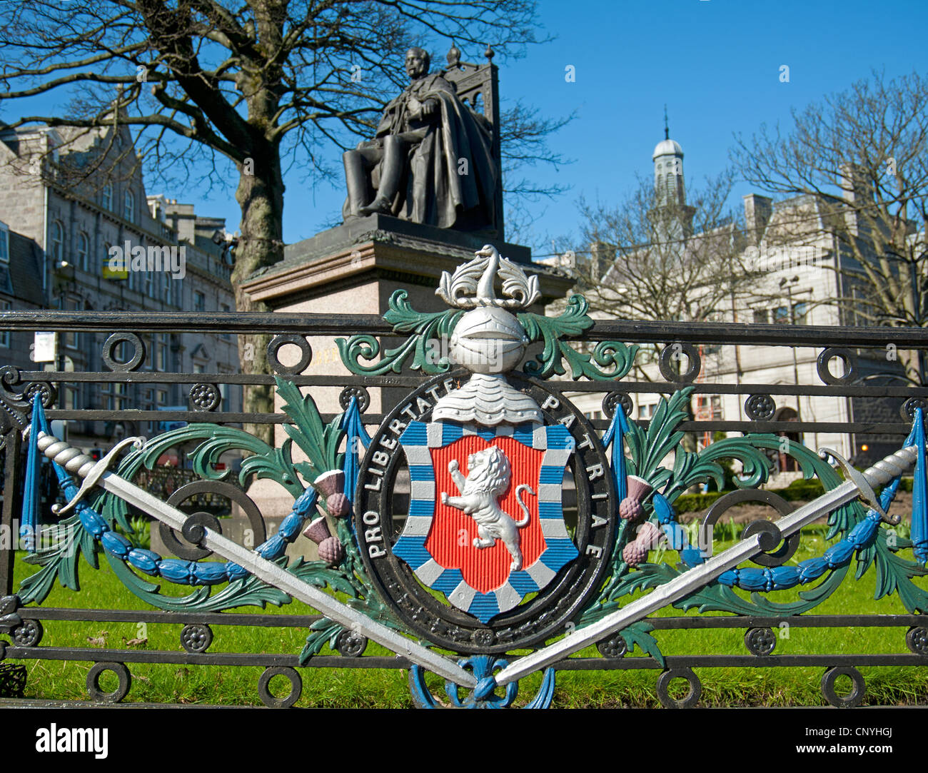 Aberdeen City coat of arms SCO 8167 Stock Photo - Alamy
