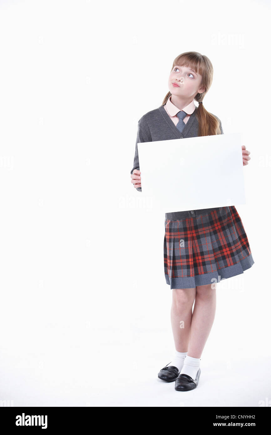 An American student with white board Stock Photo - Alamy
