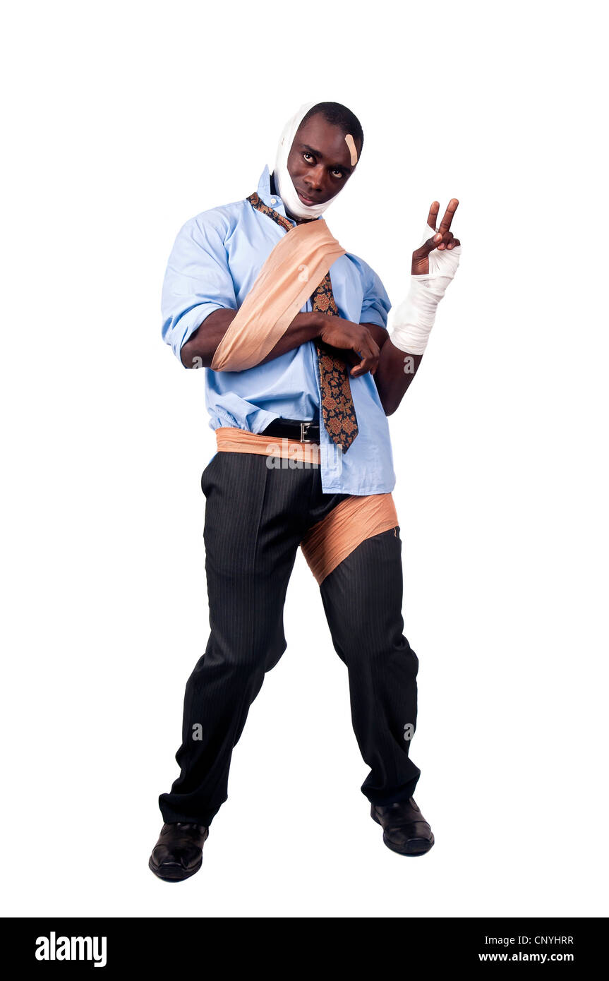 Portrait injured black man hi-res stock photography and images - Alamy