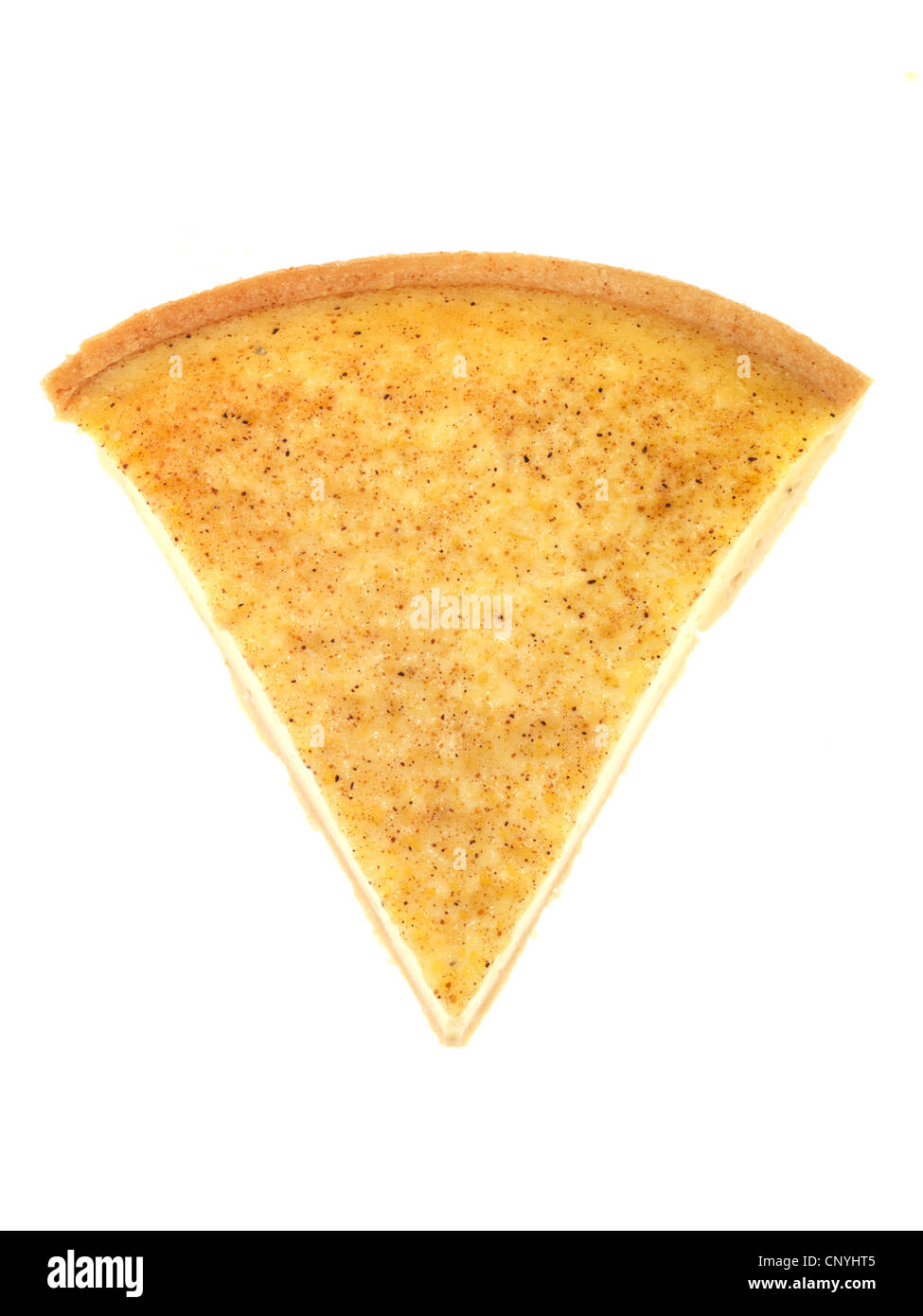 Custard Tart Slice Stock Photo - Alamy