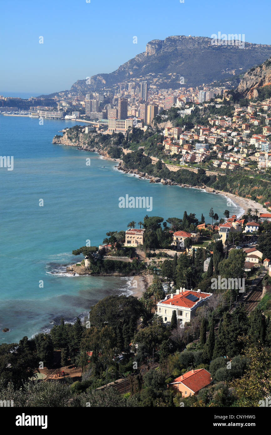 Coastline of Roquebrune Cap Martin Stock Photo - Alamy