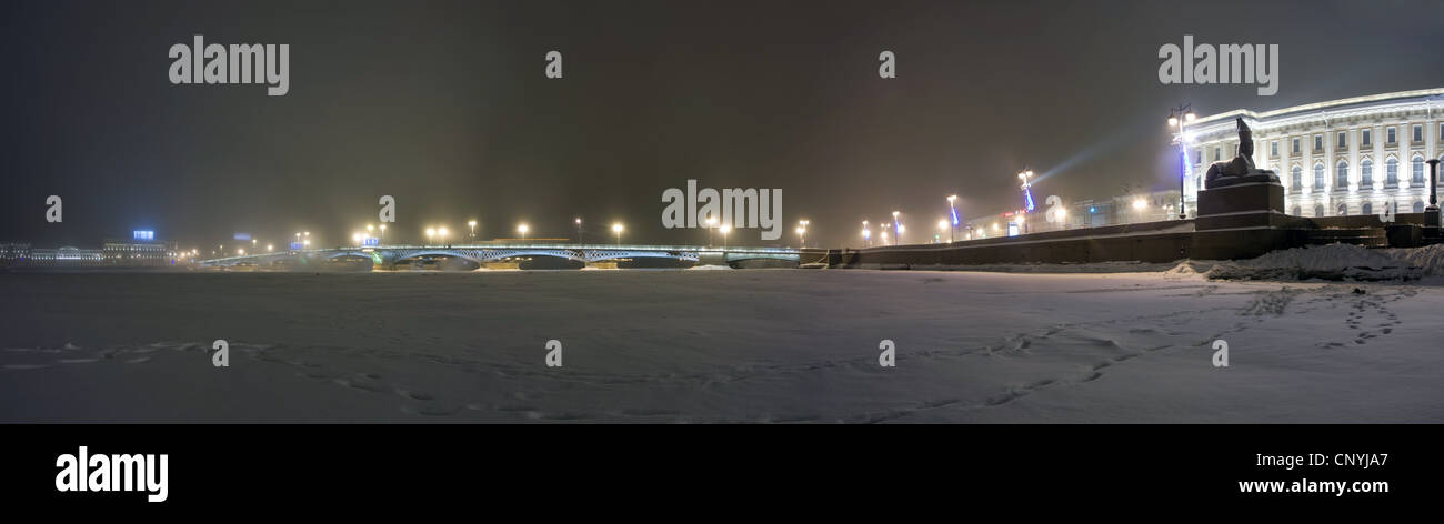 The Blagoveshchensky Bridge, Nikolaevsky Bridge, Lieutenant Schmidt ...