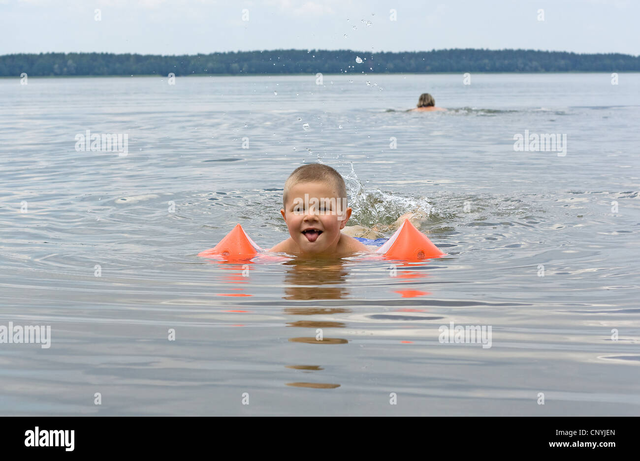 The small swimmer Stock Photo - Alamy