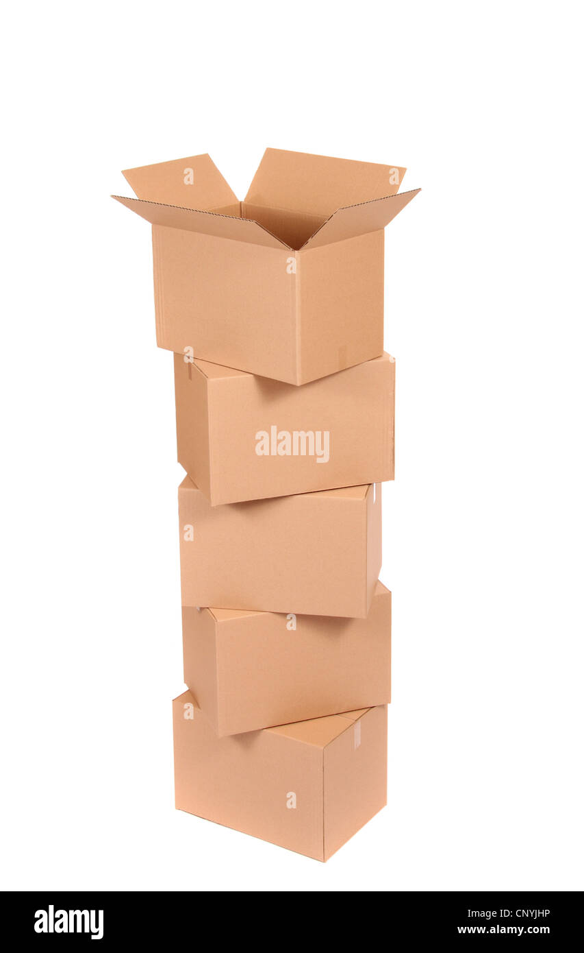 cardboard box, photo on the white background Stock Photo - Alamy