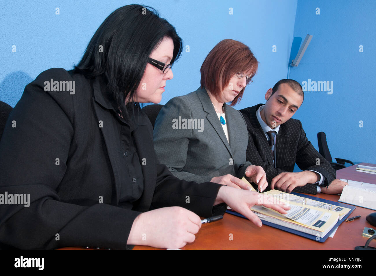 Magistrates' sitting on the Bench Stock Photo - Alamy