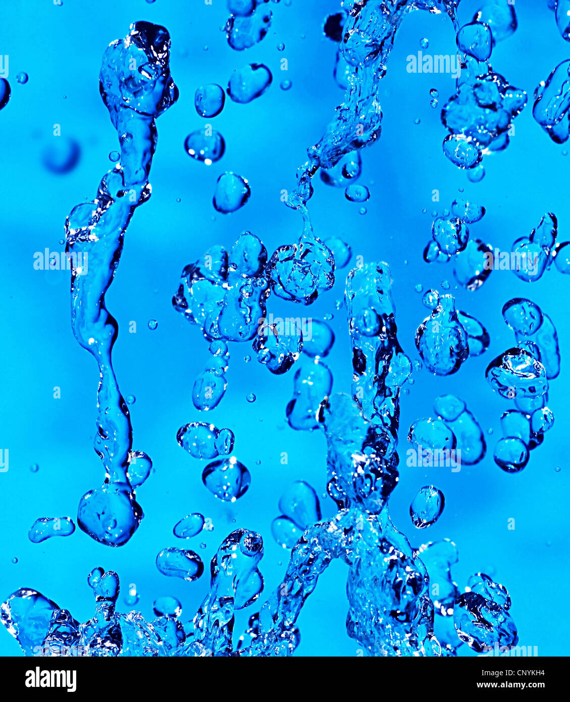 Pure blue water background with baubles pattern Stock Photo - Alamy