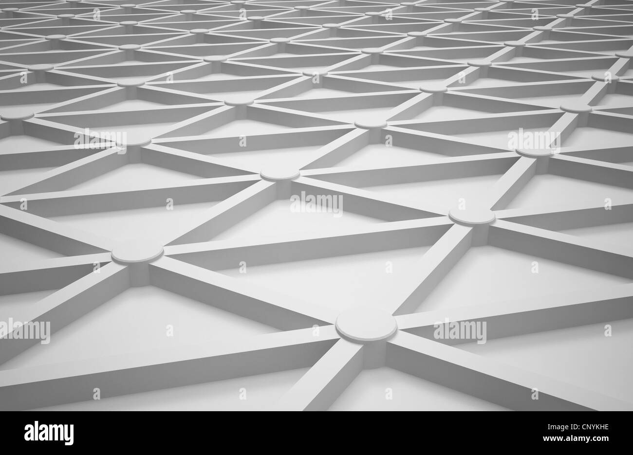 Triangular white frame floor Stock Photo - Alamy