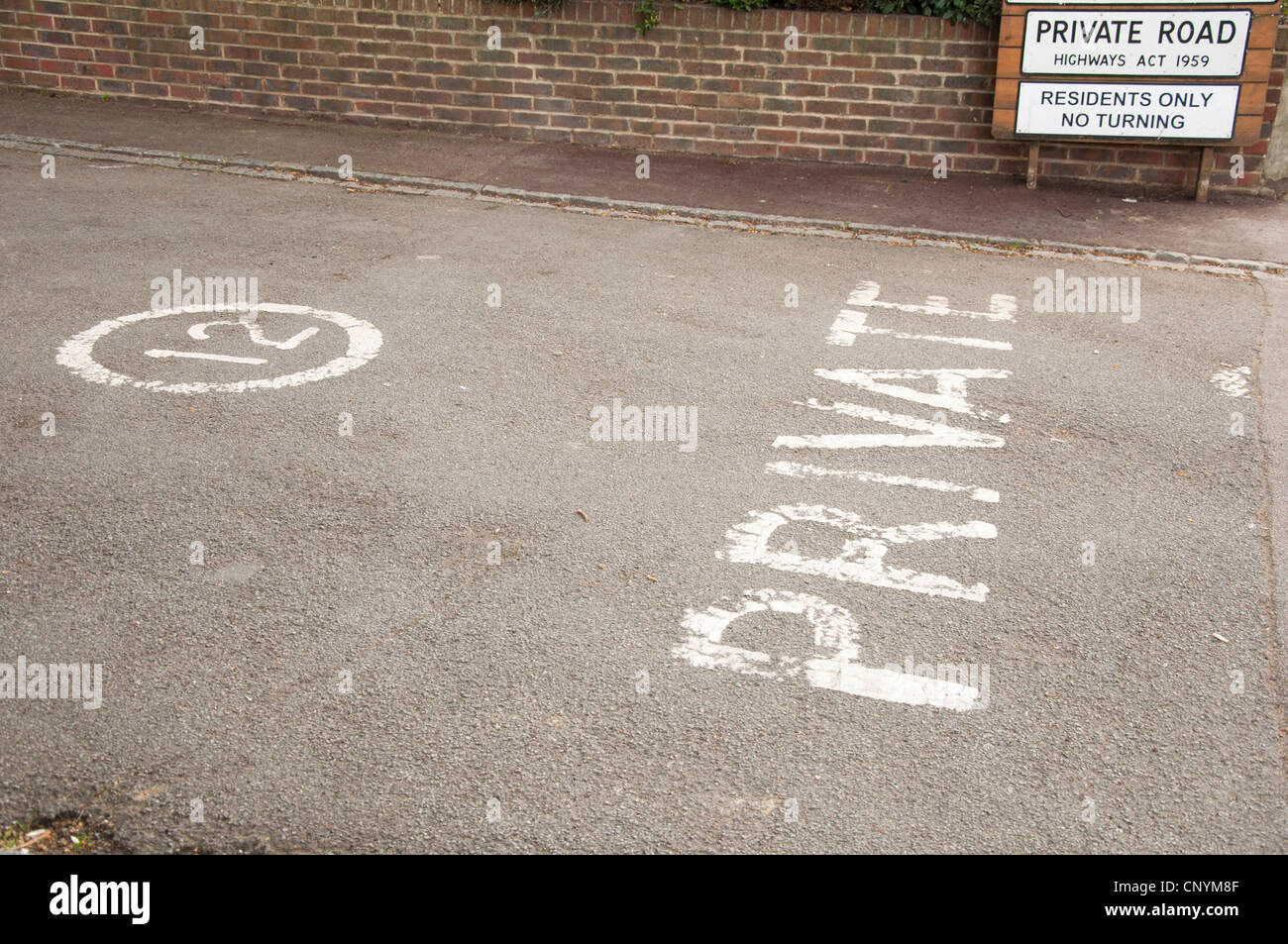 Or private road High Resolution Stock Photography and Images - Alamy
