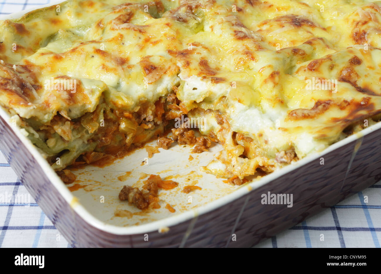Beef lasagne dish hi-res stock photography and images - Alamy
