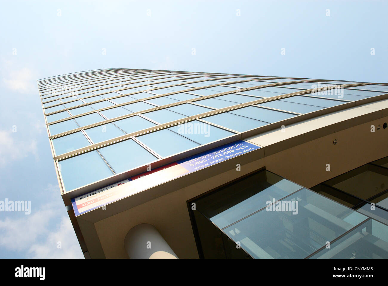 Abstract detail of office building with glass cladding Stock Photo - Alamy