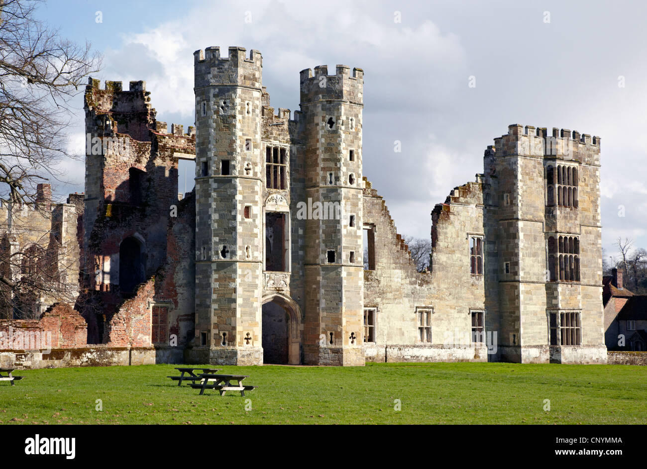 Cowdray Ruins, Midhurst Sussex UK Stock Photo - Alamy