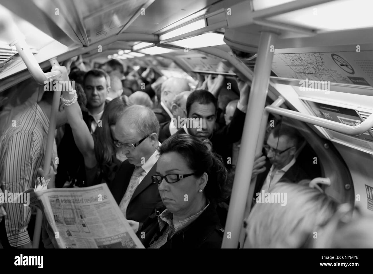 Jam Packed Under Ground Stock Photo - Alamy