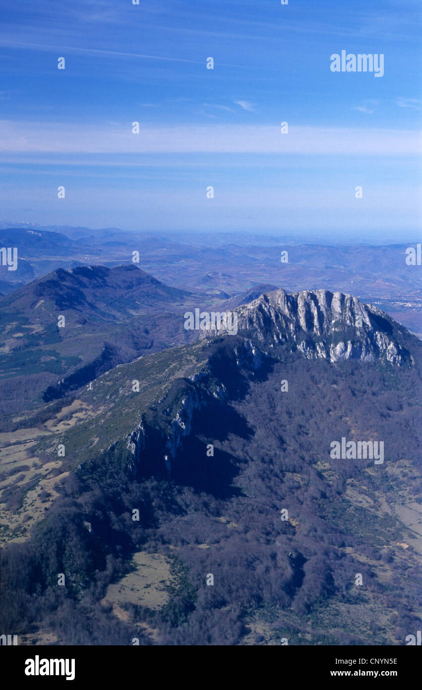 Les Corbieres Peak, Aude, Languedoc-Roussillon region, France Stock ...