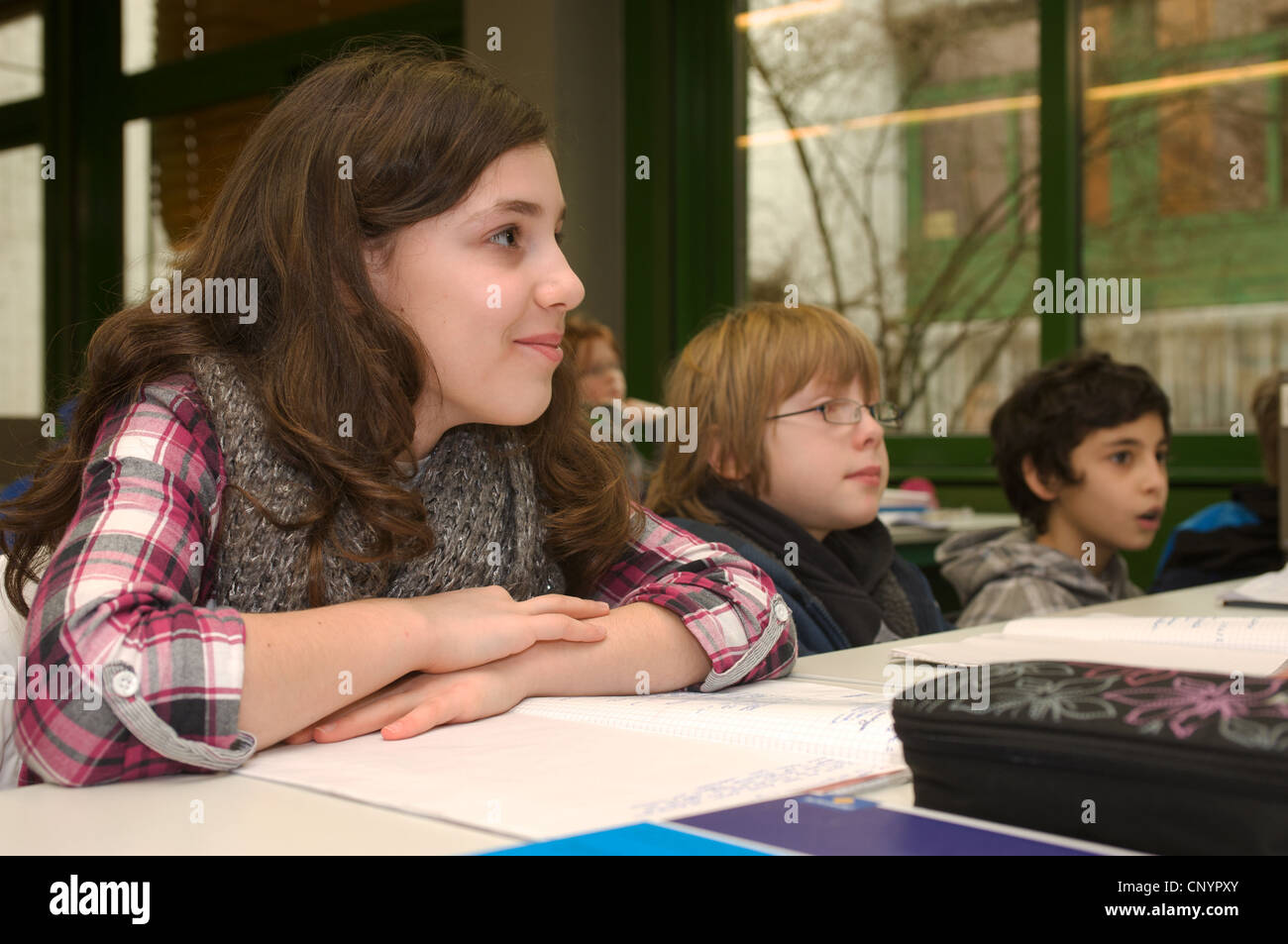 Mixed class of schoolchildren Germany Stock Photo - Alamy
