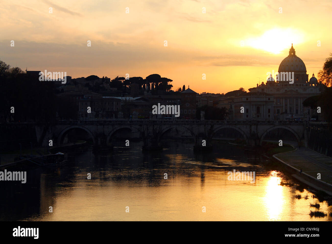 Sunset over colosseum in rome hi-res stock photography and images - Alamy