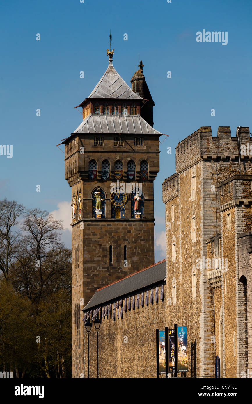 Cardiff castle wales hi-res stock photography and images - Alamy