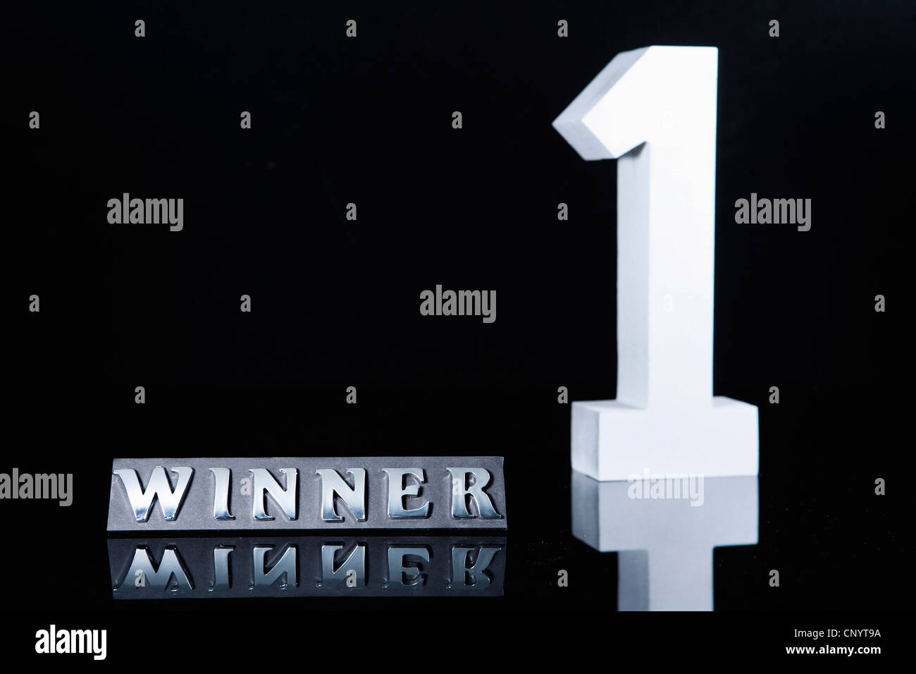 The 'WINNER' and number one Stock Photo - Alamy