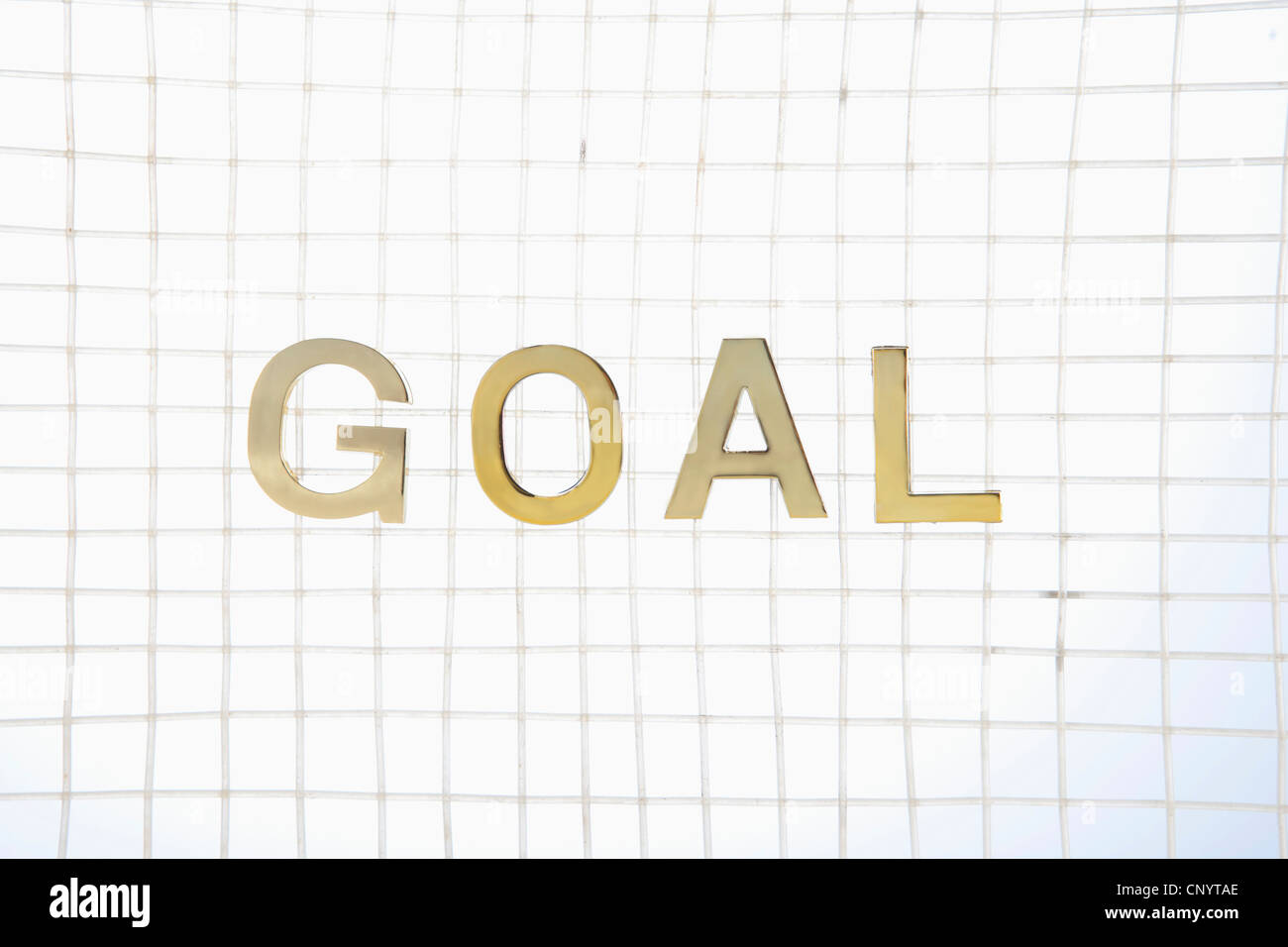 The gold 'GOAL' Stock Photo - Alamy