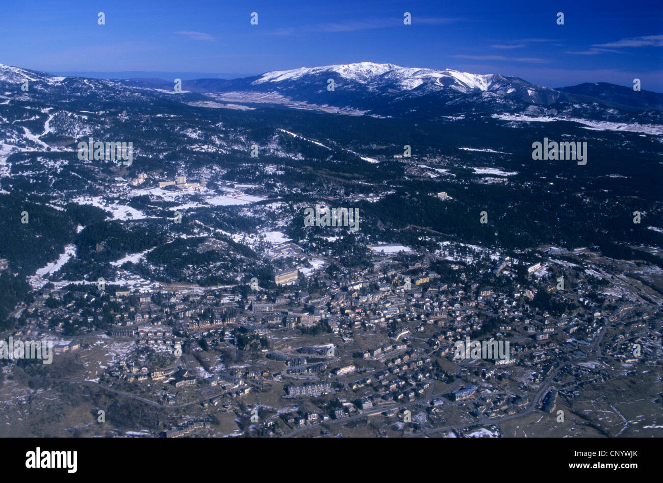 Font-Romeu-Odeillo-Via town and back Madras peak, Eastern Pyrenees ...
