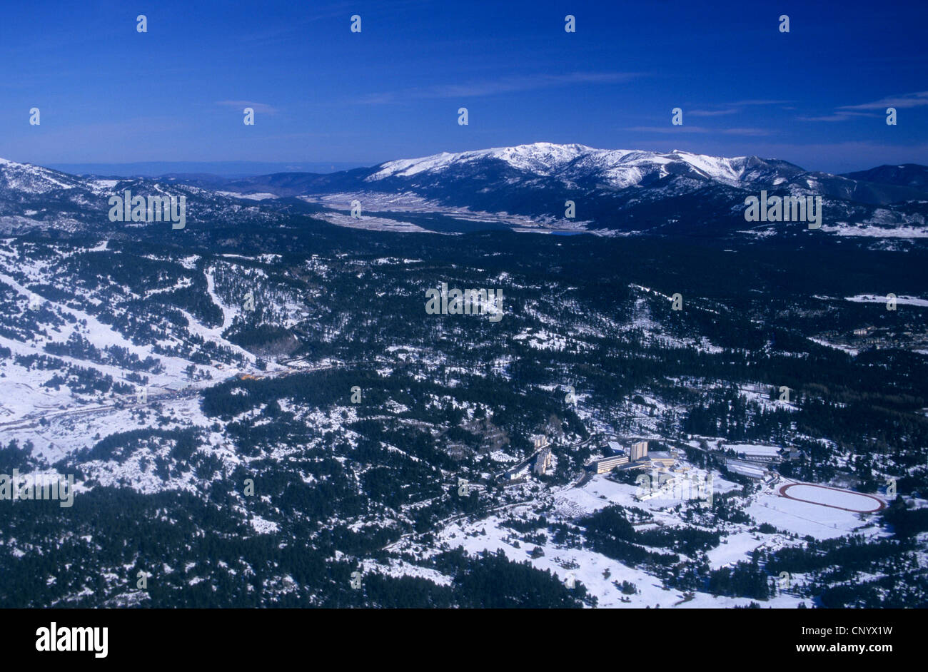 Font-Romeu-Odeillo-Via village and back Madras peak, Eastern Pyrenees ...