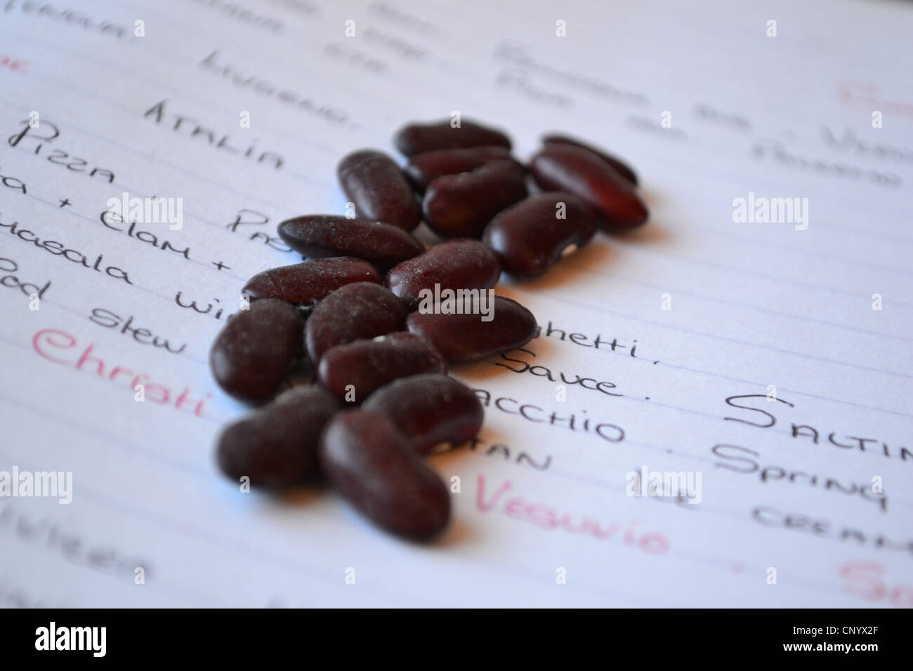 Red writing letters hi-res stock photography and images - Alamy