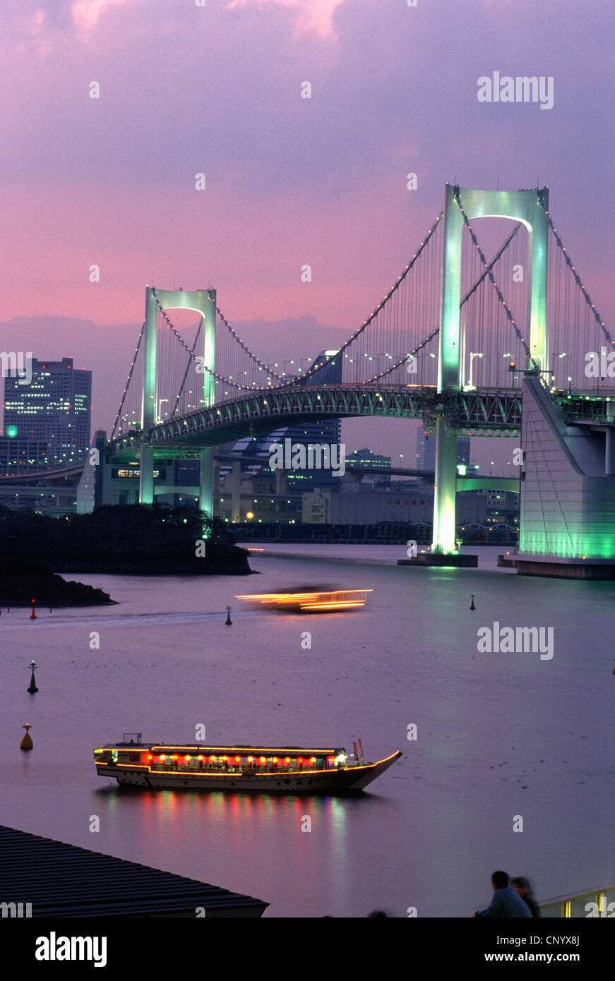 Japan, Tokyo, Rainbow Bridge, harbor Stock Photo - Alamy