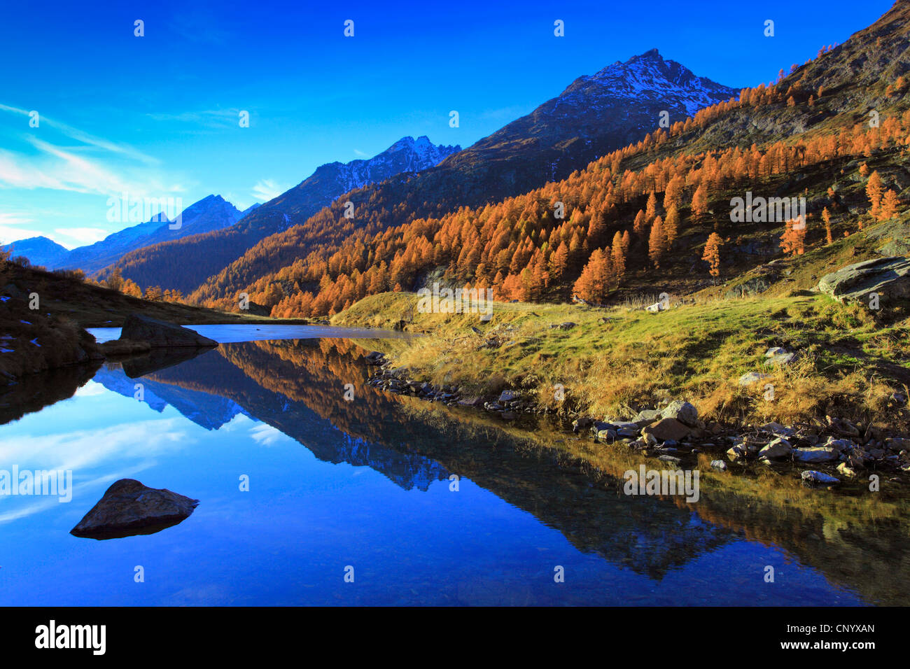 Loetschental valley and Grundsee, Switzerland, Valais Stock Photo - Alamy