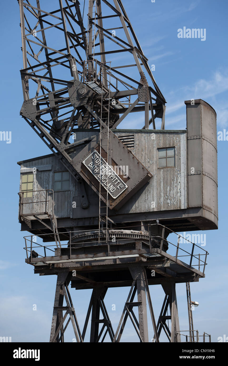 Old dock cranes, Dockland, London Stock Photo - Alamy