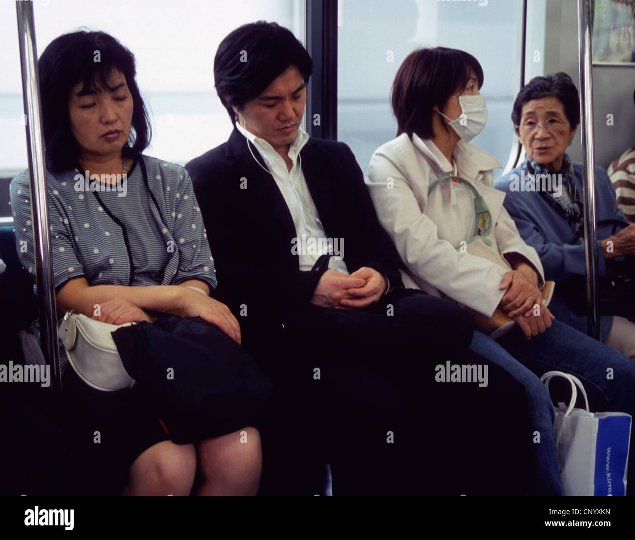 Japan, Tokyo, people on the subway Stock Photo - Alamy