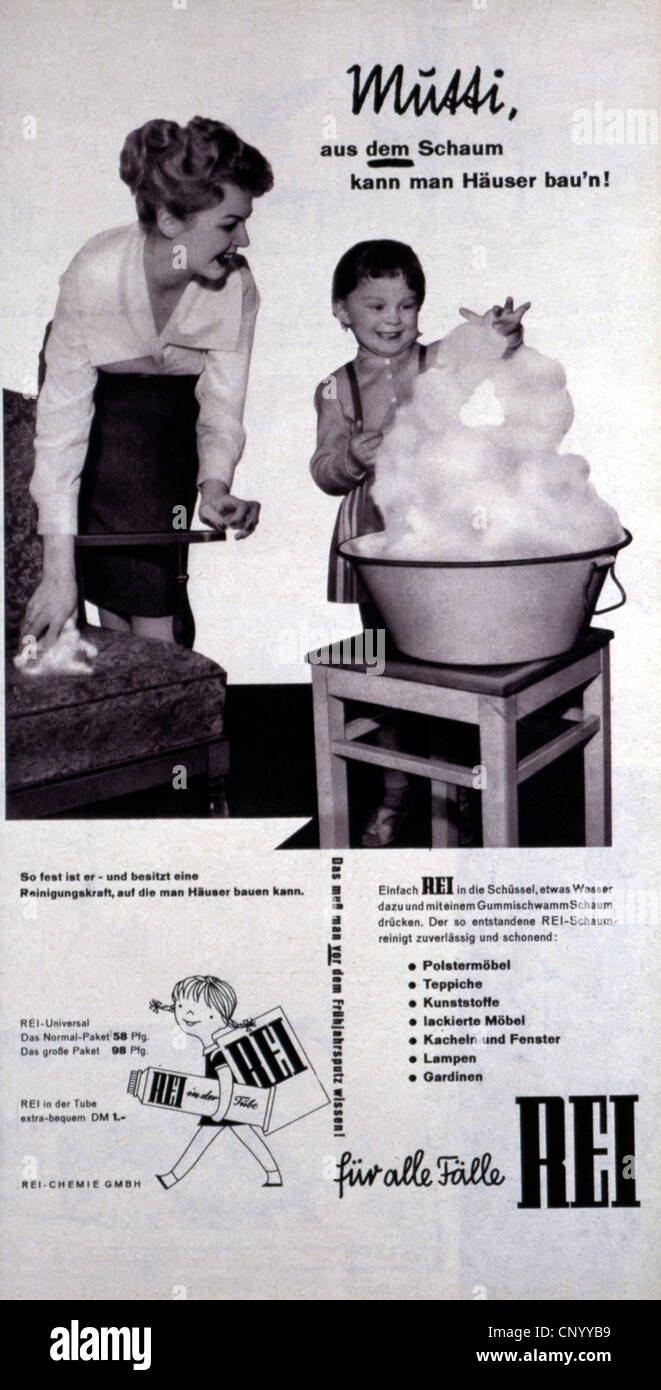 Advertisement 1950s hi-res stock photography and images - Alamy
