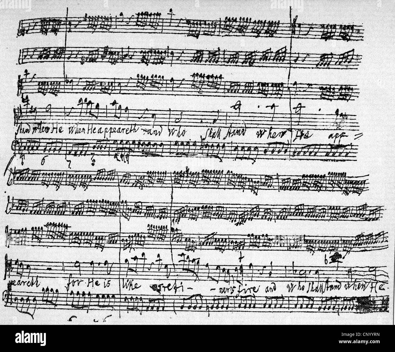 Composer autograph Black and White Stock Photos & Images - Alamy