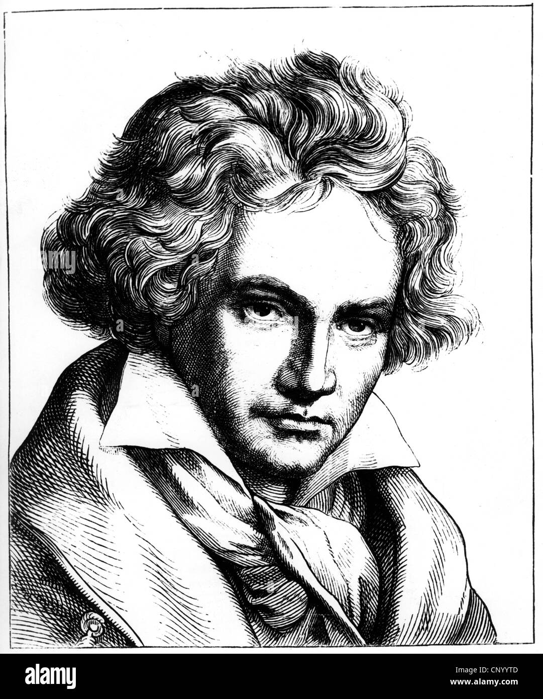 Ludwig van beethoven 1770 1827 engraving hi-res stock photography and ...