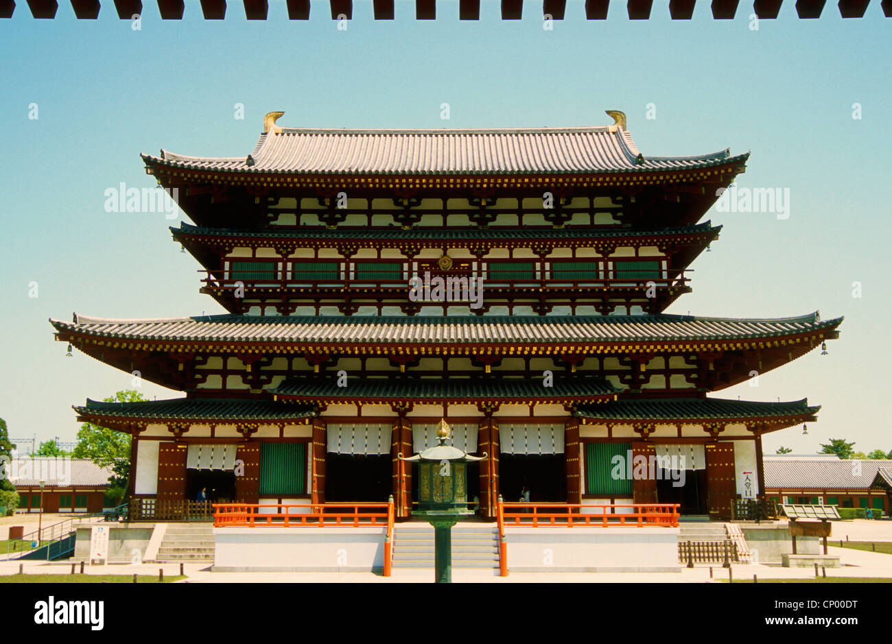 Japan, Kansai, Nara, Yakushiji buddhist temple Stock Photo - Alamy