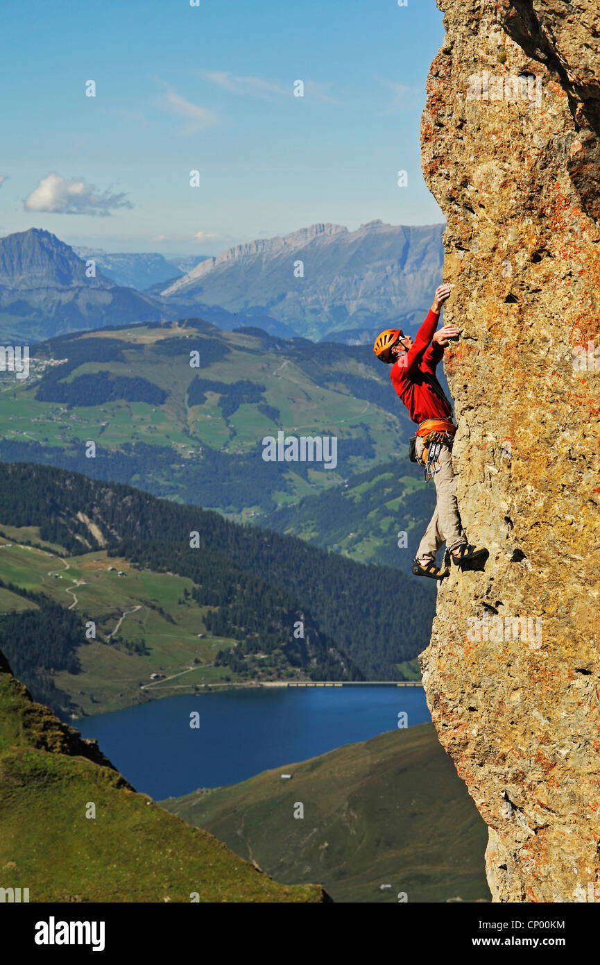 Man climbing in pierra menta mountain hi-res stock photography and ...