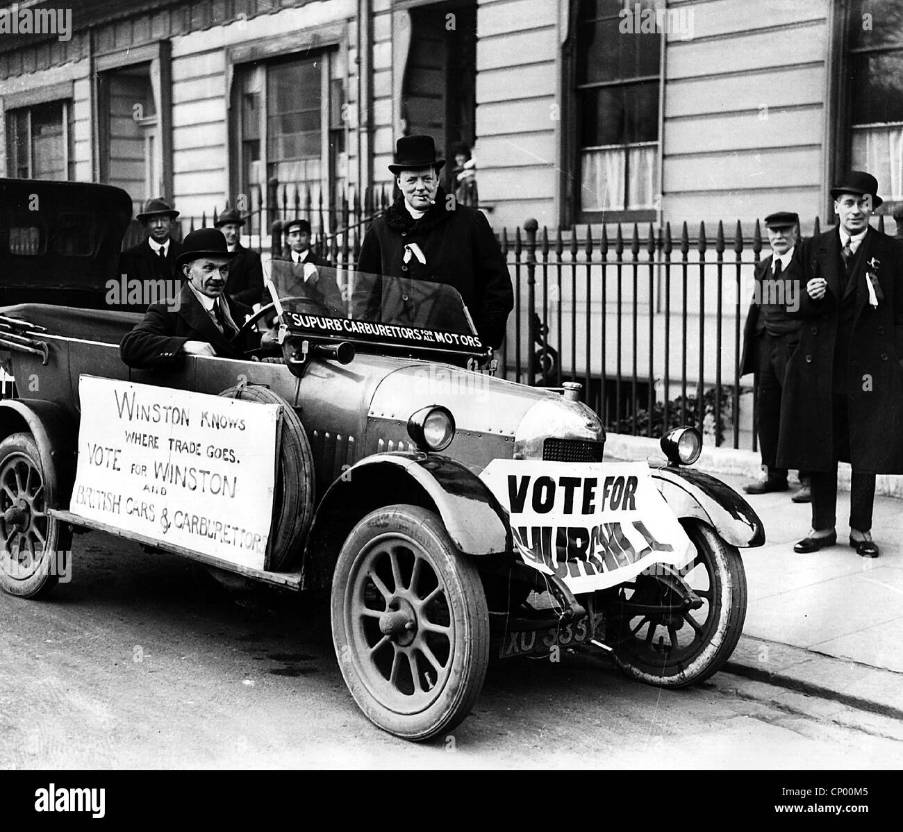 Winston churchill cigar hat hi-res stock photography and images - Alamy
