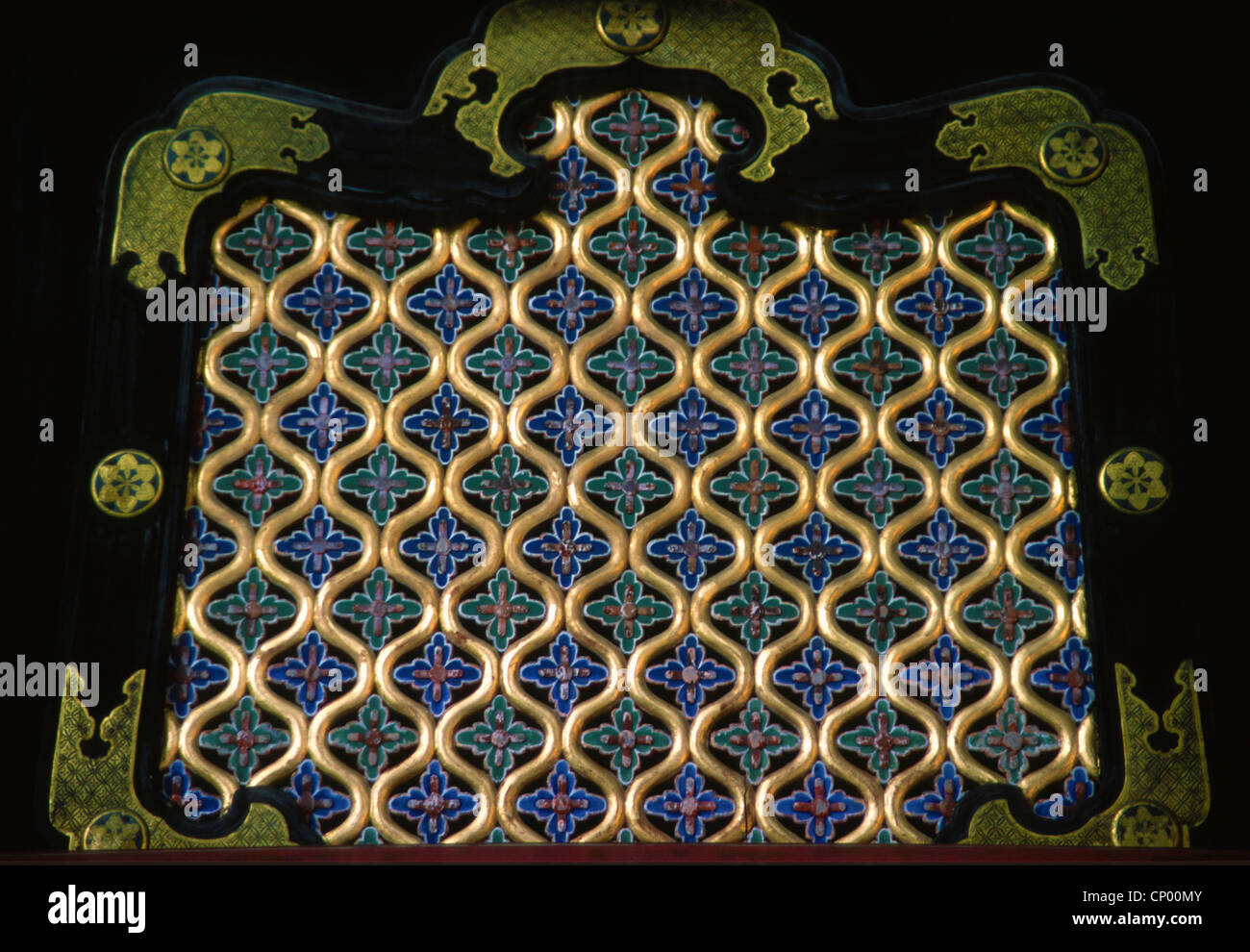 Japan, Nikko, Toshogu Shrine, window Stock Photo - Alamy