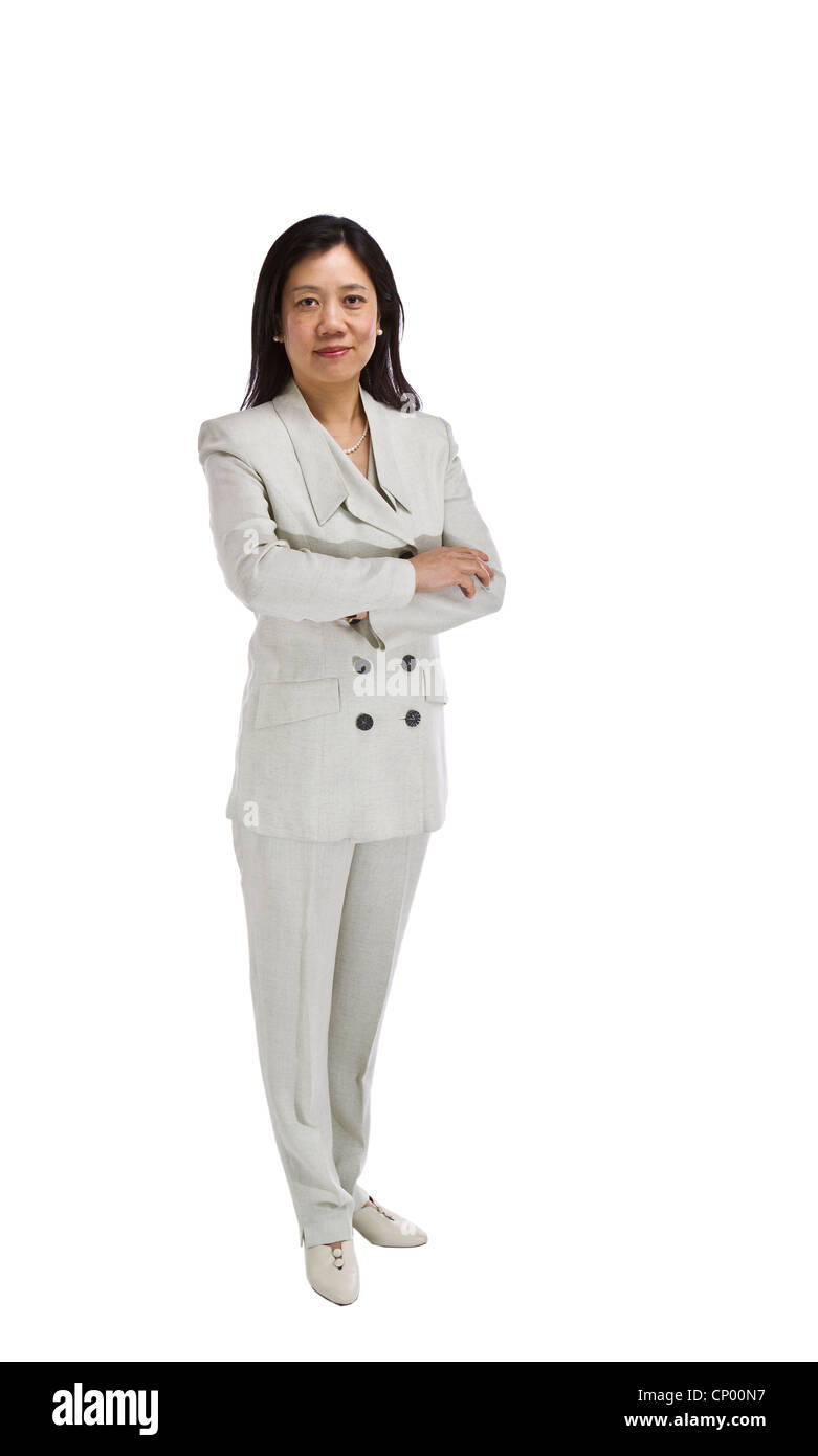 Asian woman in business suit Cut Out Stock Images & Pictures - Alamy