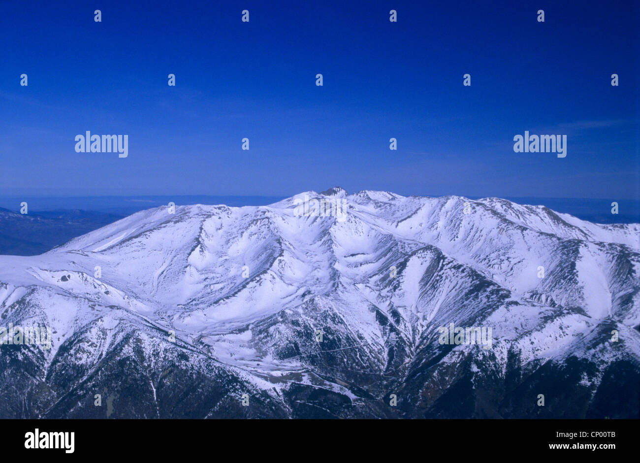 Canigou peak, Eastern Pyrenees, Languedoc-Roussillon region, France ...