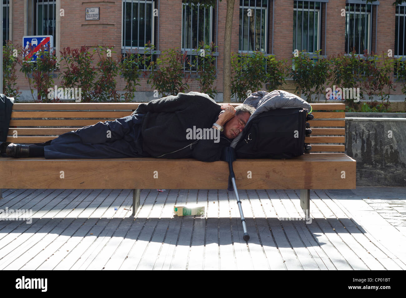 homeless sleeping in the street Stock Photo - Alamy
