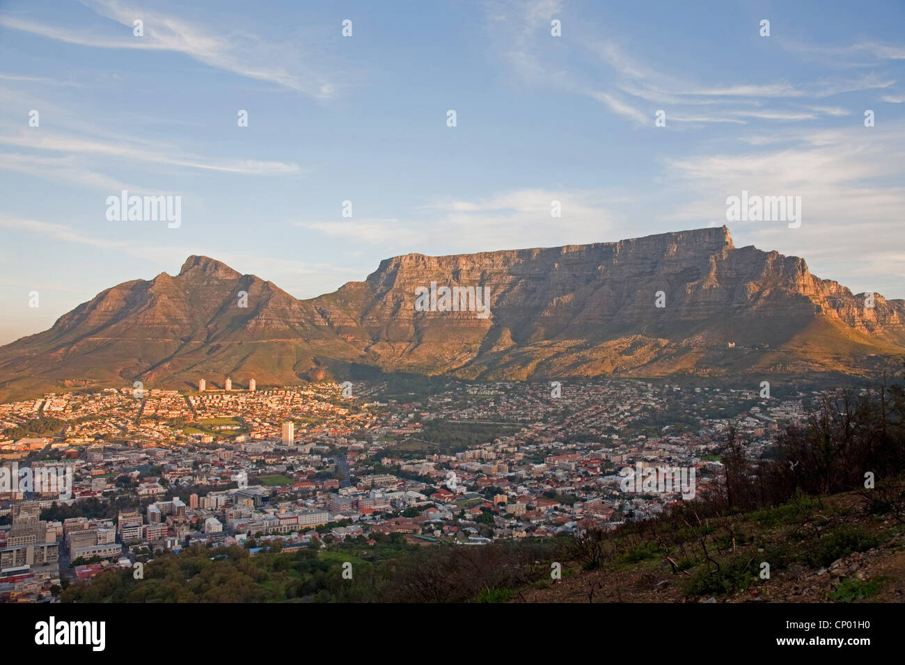Table mountain tourist attraction attractions cape town hi-res stock ...