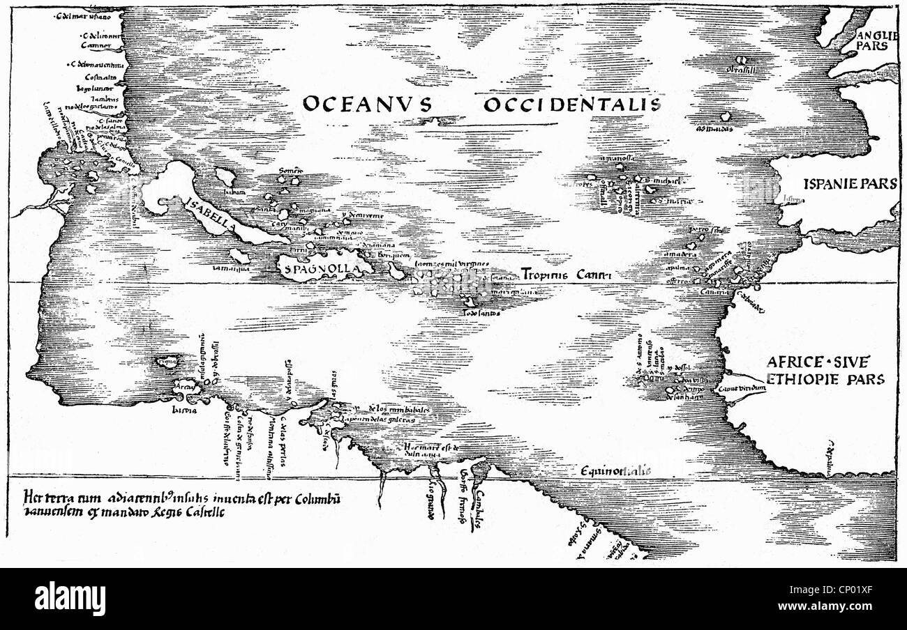 Maps of the atlantic ocean hi-res stock photography and images - Alamy