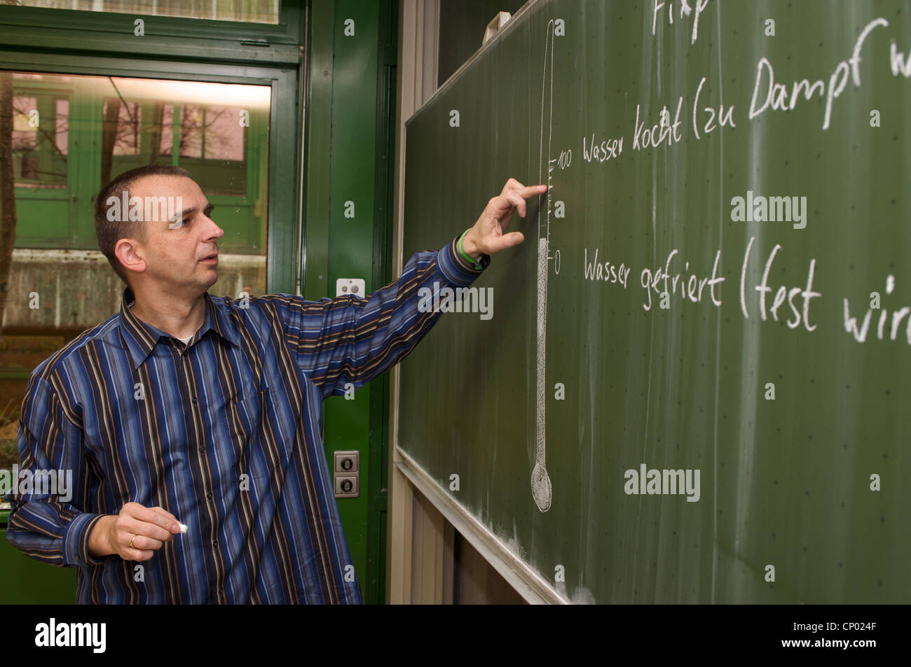 Physics teacher Germany Stock Photo - Alamy
